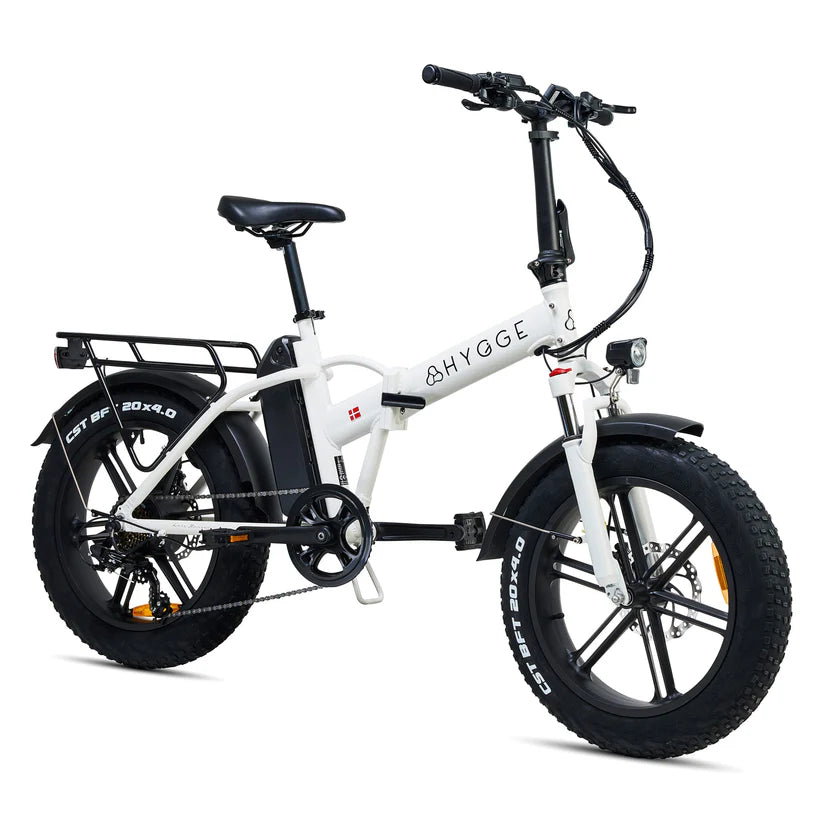Hygge Vester 250W White Foldable All Terrain & City Electric Bike ...