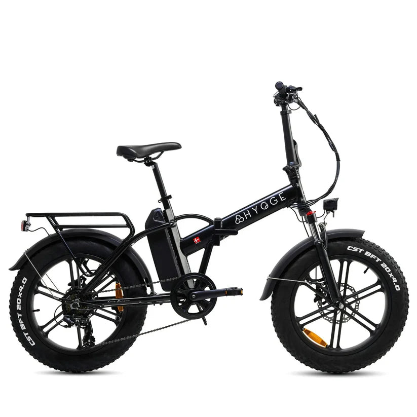 Hygge Vester 250W Black Foldable All Terrain & City Electric Bike ...
